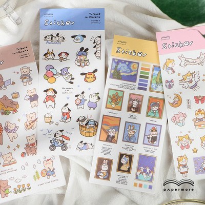 1pcs/pack Cartoon hand account DIYJapanese paper Cute Stati