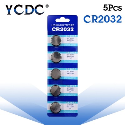5pcs/pack CR2032 Button Batteries BR2032 DL2032 ECR2032 Cell