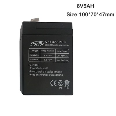6V 5Ah Storage Batteries for Children Electric Car Electron