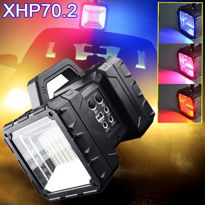 8000k Super Bright XHP70.2 LED Waterproof Rechargeable Lamp