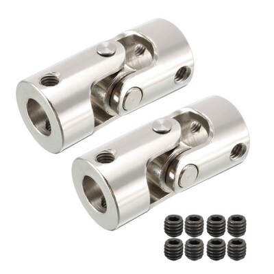 uxcell 2pcs Rotatable Universal Joint 6mm to 8mm 4mm to 10mm