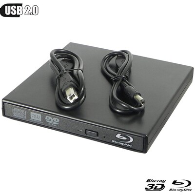 Bluray Player External SB 2.0 DVD Drive Blu-ray 3D 25G 50G B
