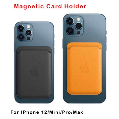 With LOGO MagSafe Case For iPhone 12 Pro Max Card Bag Magsaf