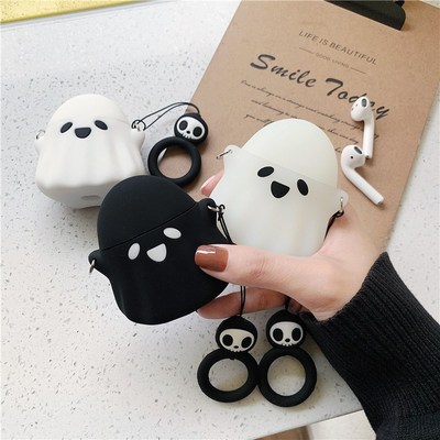 Stylish Cute 3D Ghost Silicone bluetooth Wireless Earphone
