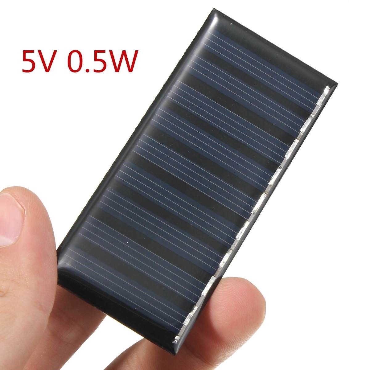 Solar Panel DIY 5V 0.5W 100mAh Mini Battery Powered Models P_虎窝淘