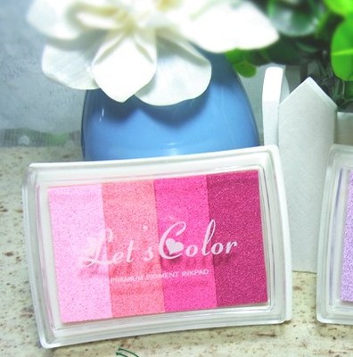 1PCS 6style Inkpad Ink stamp pad Colorful Cartoon Craft Inkp