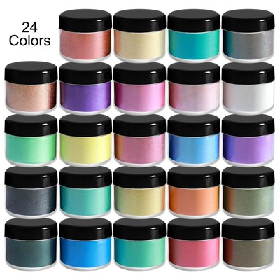 Mica Powder 24 Colors 10g/0.35oz Epoxy Resin Pigment Powder
