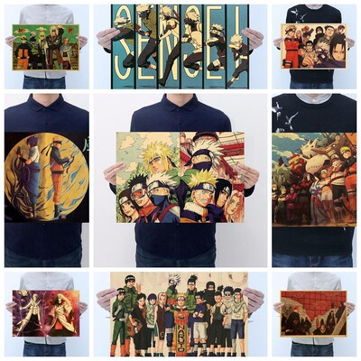 Picture Naruto Anime Character Collection Decoration Retro K