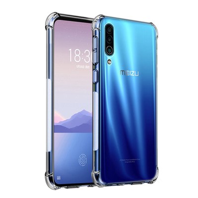 4 Corners Shockproof Bumper Case  Meizu 16Xs M926Q Transpare
