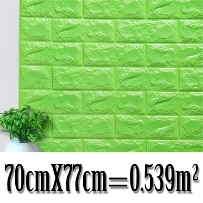 70*70CM DIY Self-Adhensive 3D Brick Wall er Living Room Deco