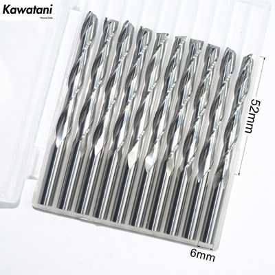 6mm*52mm-10pcs CNC solid carbide tungsten engraving end mill