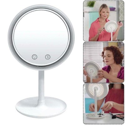 3 in 1 fan 5X Magnifying Sweat-free Makeup Mirror Beauty Mir