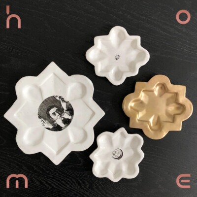 德国手工陶瓷不规则印花烟灰缸