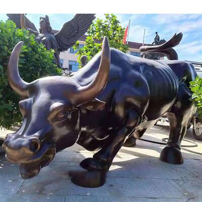 铸铜雕塑拓荒牛老黄牛景观雕塑广场大铜牛户外雕塑摆件