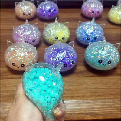 Glitter Dumpling Squishy Box  独角兽闪粉包子捏捏乐