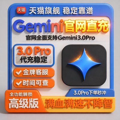 Geminipro3.0高级版会员代充