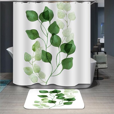 Nordic Style Plant Polyester Printing Waterproof Mildew Sho
