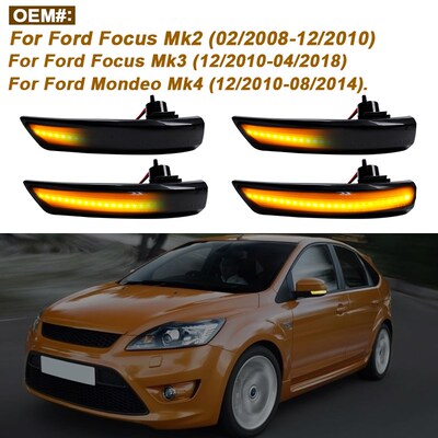 2X Dynamic Turn Signal Light LED Side Wing Blinker Light for