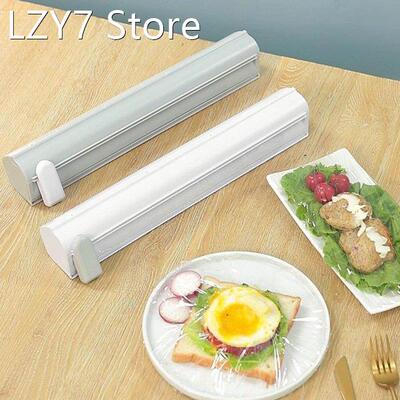 Magnetic Cling Film Cutter Food Wrap Dispenser With Slide Cu