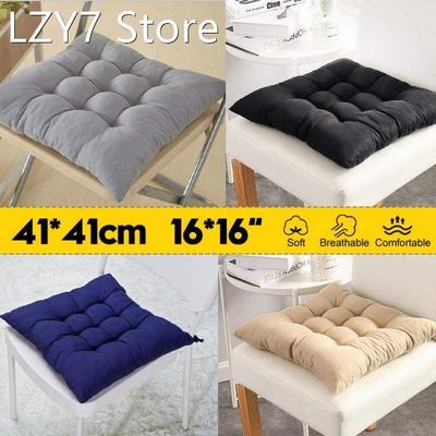1Pcs Cushion Chair Fabric Plain Cushion Sofa Pillow Dining C