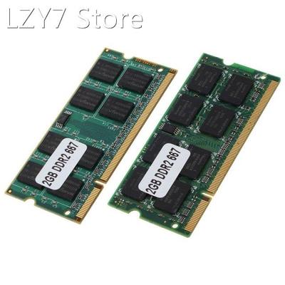2x 2GB DDR2 PC2-5300 SODIMM RAM Memory 667MHz 200-pin Notebo