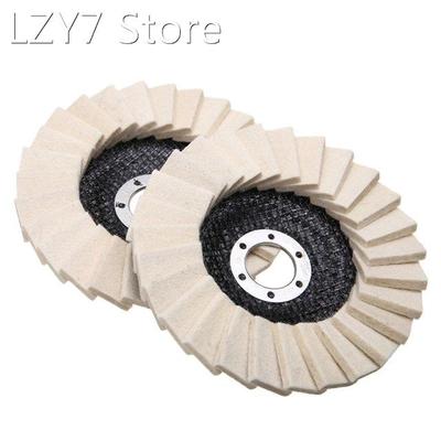 2pcs Wool Polishing Buffing Round Wheel Pad 125*22mm Felt Po