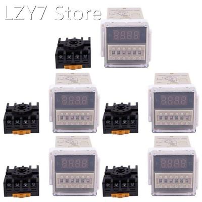 5X AC 220V 5A Programmable Double Delay Relay Device Tool DH