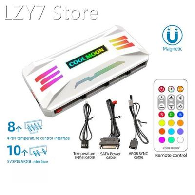 2021NEW COOLMOON RGB Controller 4Pin PWM 5V 3Pin ARGB Coolin