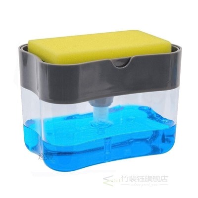 2-in-1 Soap Dispenser Soap Pump Sponge Caddy New Creative Ki