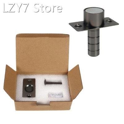 Ultra Thin Invisible Stainless Steel Black Door Stop Magneti