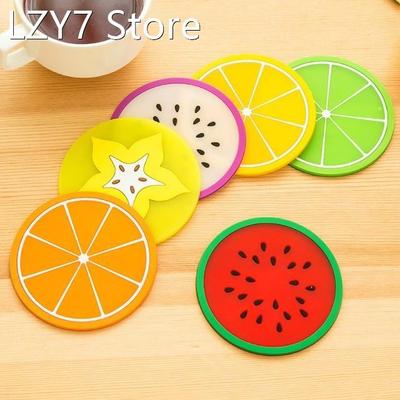 Fruit Coaster Colorful Silicone Cup Drinks Holder Mat Tablew