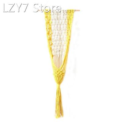 Nordic Hand-woven Hanging Tapestry Flower Basket Holder Tass