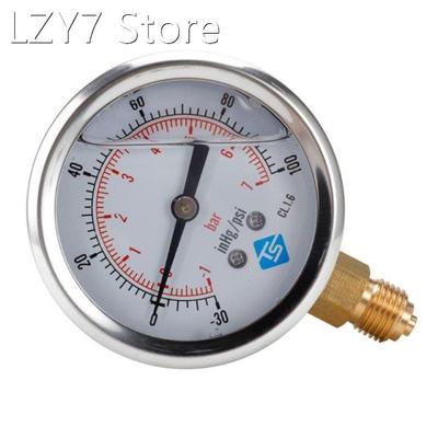 GLYCERINE FILLED PRESSURE VACUUM COMPOUND GAUGES 68mm DIAL -