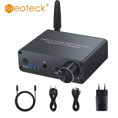 Neoteck 192kHz Digital to Analog Converter with Headphone A