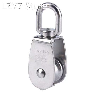 WALFRONT M25 Stainless Wheel Swivel Pulley Block Heavy Duty