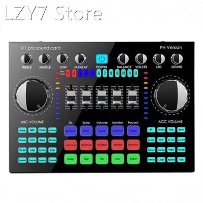 K1 Live Sound Card Portable Bluetooth Sound Card Profession