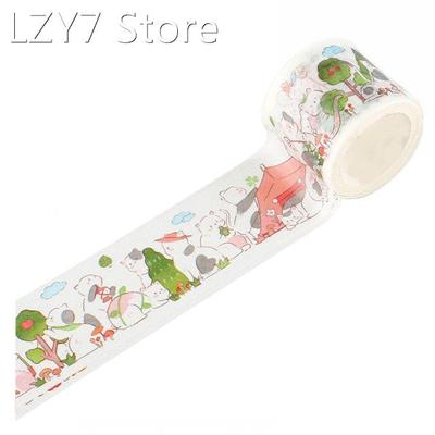 1roll School Stationery Washi Tape Cute Animal Sticky Easy T