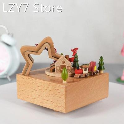 Adorable Musical Boxes Wooden Music Box Wood Crafts Retro Ch