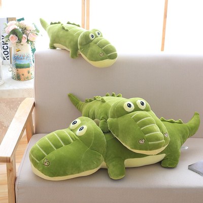 Soft toys cute crocodile plush toys big bed with you sleepi
