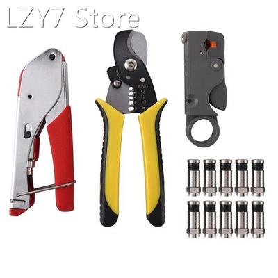 Cable Crimping Tool Set Squeezing Forceps&Wire Stripper