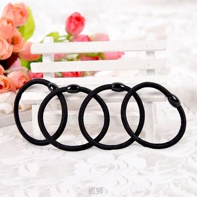 Korean high elastic thick round bead hair loop hair rope sim