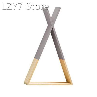 Nordic Style Baby Wooden Triangle Shelf Lovely Wall Hanging