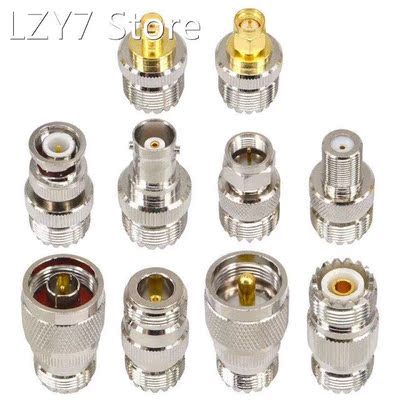 10 Type Set RF UHF Female Coaxial Connector Kit UHF Adapter