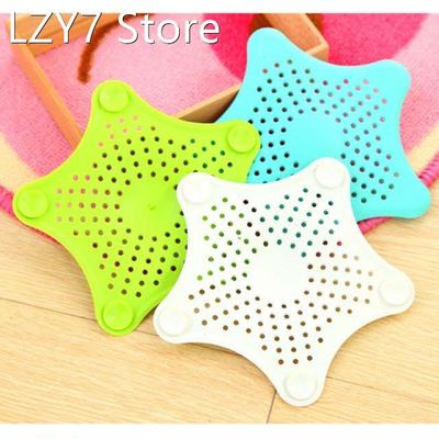 3X STARFISH SINK STRAINER Hair Trap Shower Rubber Bath Drain