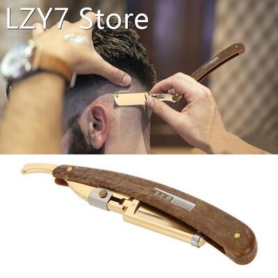 1pcs Professional Manual Shaver Folding Straight Razor Stain