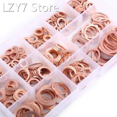280Pcs/Set Copper Flat Washer Plain Washers Assortment Kit W