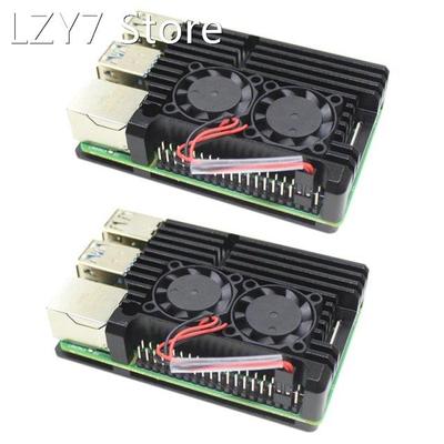 Cooling Shell for Raspberry Pi 4B Fan Aluminum Alloy Heatsin