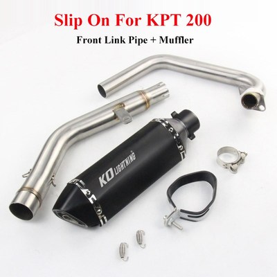 For KPT200 Motorcycle Exhaust Muffler Pipe Exhaust Front Lin