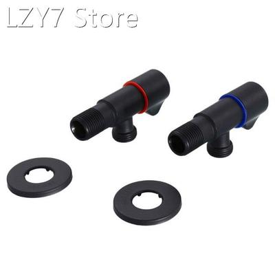 Bathroom Angle Filling Valve Faucet Black Copper Kitchen Col