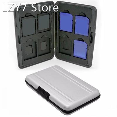 Memory Card Case Silver For Micro SD SDXC Storage Holder Mem